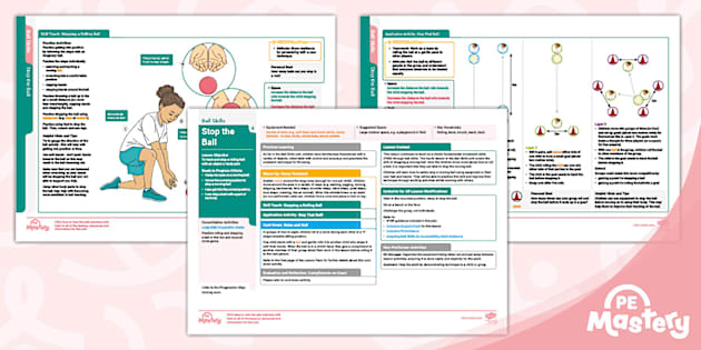 Year 1 Ball Skills: Stop the Ball (Teacher-Made) - Twinkl