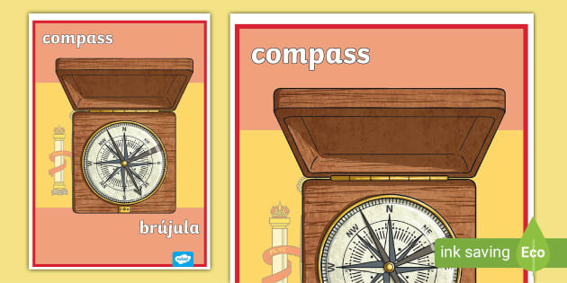👉 Compass in Spanish Display Poster - Twinkl
