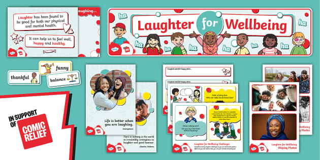 FREE! - Comic Relief Wellbeing Display Pack | Twinkl Life