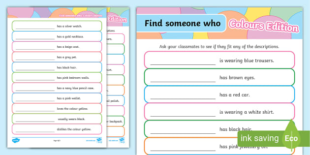 ESL Find Someone Who (Teacher-Made) - Twinkl