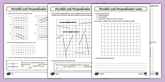8th Gr Parallel And Perpendicular Lines Differentiated