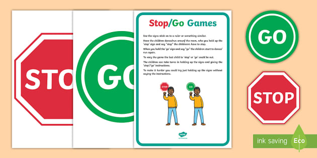 Stop and Go Game - Teaching Resource - Twinkl