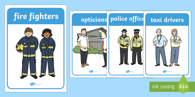 People Who Help Us Display Posters (teacher made)