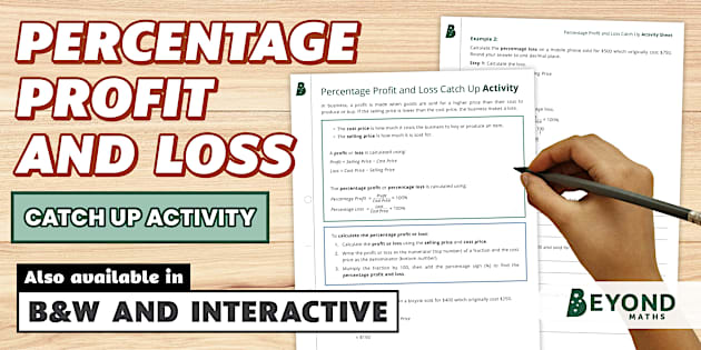 Percentage Profit and Loss Catch Up Resource