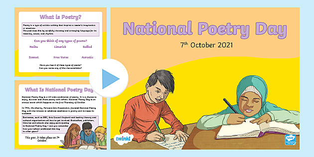 KS2 National Poetry Day 2021 PowerPoint (teacher made)