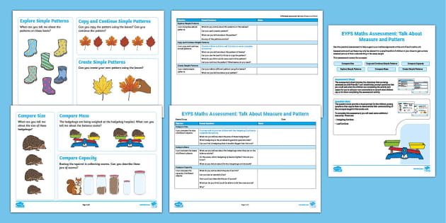 EYFS Assessment White Rose Maths Talk about Measure Pattern EYFS Assessment White Rose Maths Talk about Measure Pattern