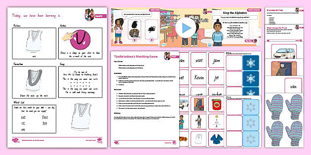NZ Phonics: Level 3: Week 1: Lesson 2: 'v' Sound - Twinkl