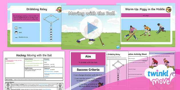 Year 4 PE Hockey Dribbling Lesson | Moving with the Ball