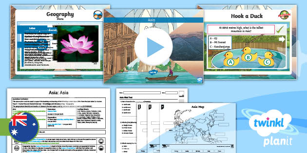 Year 6 HASS Geography Asia Lesson 1 Asia - Twinkl
