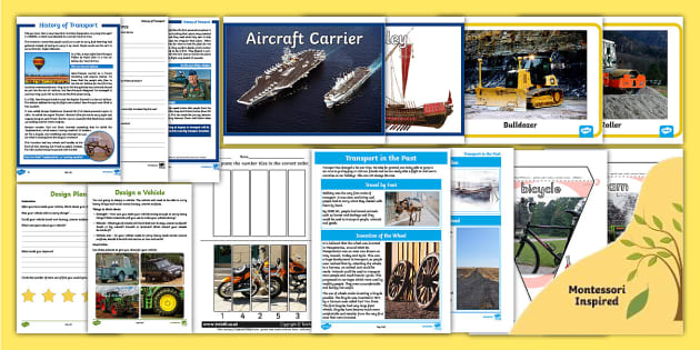 Montessori Transport Resource Pack (teacher made) - Twinkl