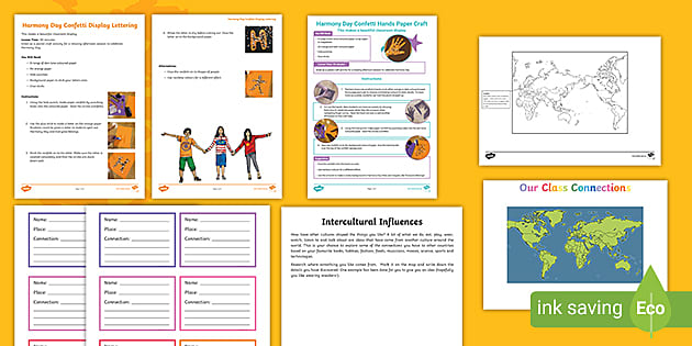 Harmony Day for Older Students Activity Pack (teacher made)