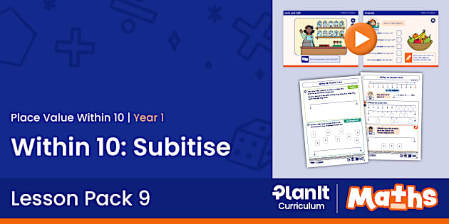 👉 Year 1 Subitise Teaching Pack