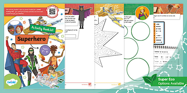 Superheroes Activity Booklets - Twinkl