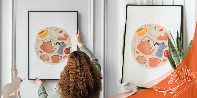 Cosy Autumn Food and Drinks Illustrated Poster - Twinkl