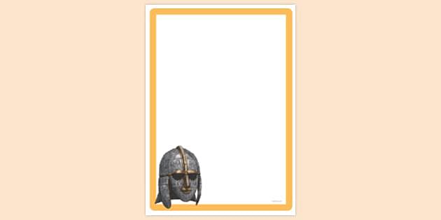 FREE! - Anglo Saxon Mask | Page Borders | Twinkl