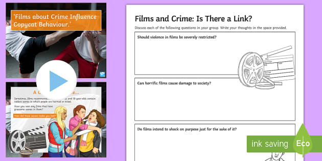 'Films about Crime Influence Copycat Behavior.' Debate Pack - criminal ...