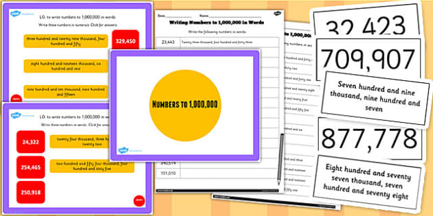 Year 5 Numbers to 1,000,000 Lesson 5 Teaching Pack - numeracy