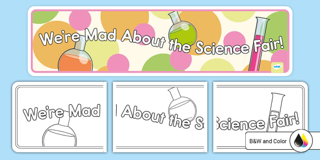 We’re Mad About the Science Fair Banner (teacher made)