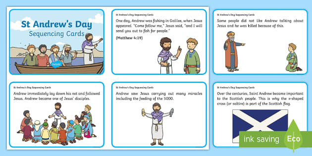 St. Andrew's Day Sequencing Cards (teacher made)