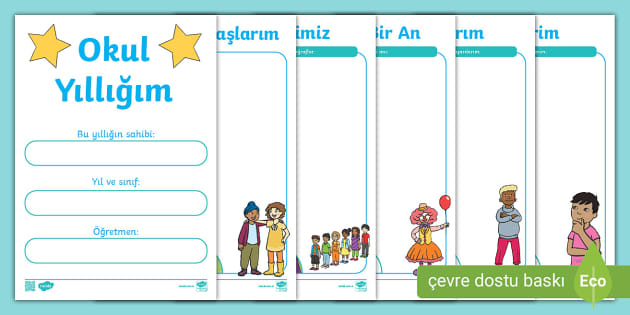 Okul Yıllığım öğretmen Yaptı Twinkl