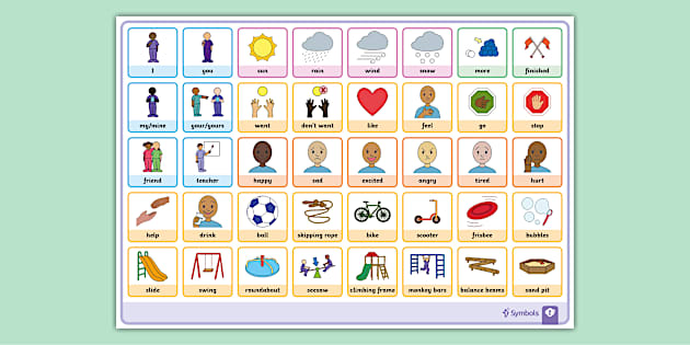 Twinkl Symbols: Playground Communication Board - Twinkl
