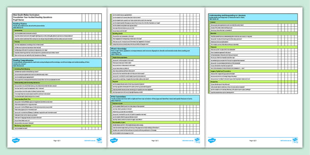 NSW Foundation Year Guided Reading Assessment Guidelines Checklist NSW Foundation Year Guided Reading Assessment Guidelines Checklist