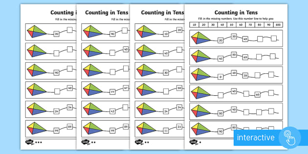 Counting in Tens Activity Booklet (Ages 5 - 7) - Twinkl