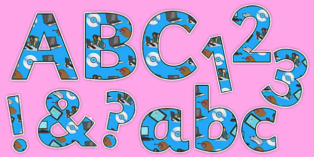 ICT Computing Display Lettering ICT Computing Display Lettering