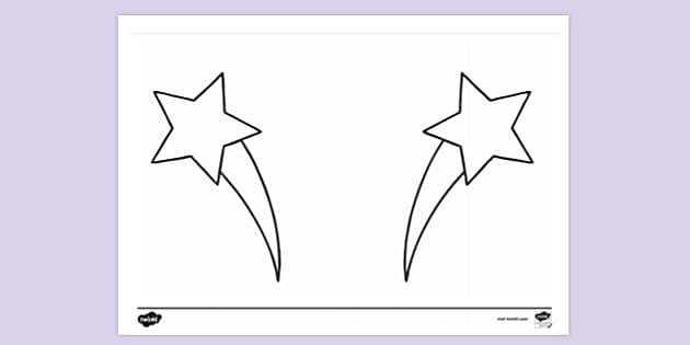 Star Deely Boppers Colouring | Colouring Sheets - Twinkl