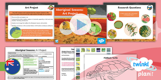 Year 1 HASS Geography Aboriginal Season Lesson 6 Art Project