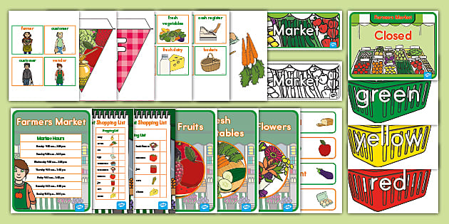 Farmer's Market Dramatic Play Pack,farmer market