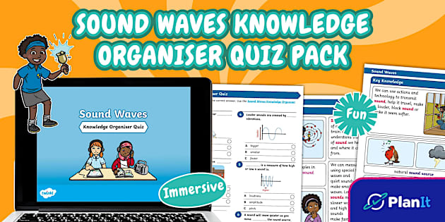 Year 2 Science Sound Waves Knowledge Organiser Quiz Pack
