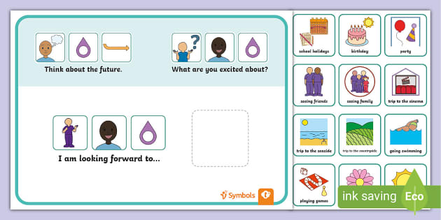 Twinkl Symbols: I Am Looking Forward To... (teacher made)