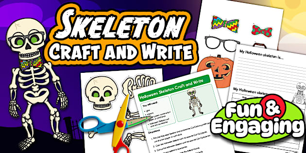 Halloween Skeleton Craft and Write I Creative Writing