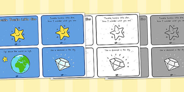Twinkle Twinkle Little Star Sequencing - Twinkl