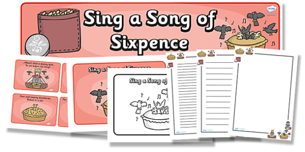 Sing a Song of Sixpence Resource Pack (teacher made)