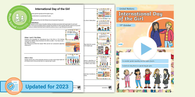 International Day of the Girl Whole-School Assembly Pack