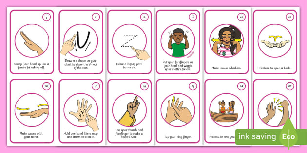 Twinkl Phonics Level 3 Sounds Action Cards Profesor Hizo