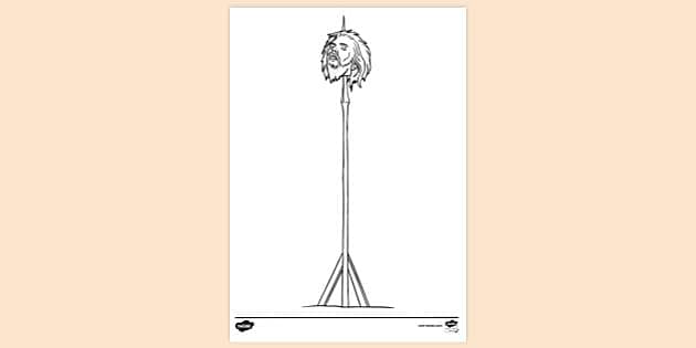 Spiked Head Colouring Sheet | Colouring Sheets