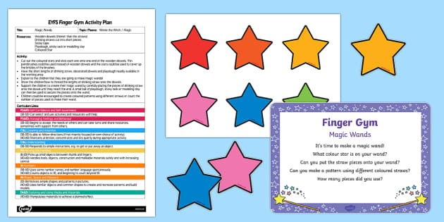 Eyfs Magic Wands Finger Gym Plan And Resource Pack Twinkl