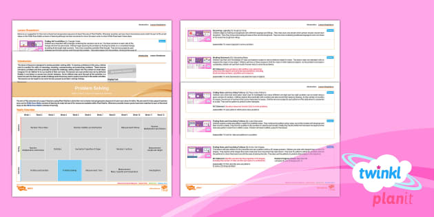 👉 Y2 Problem Solving PlanIt Maths Steps to Progression Overview