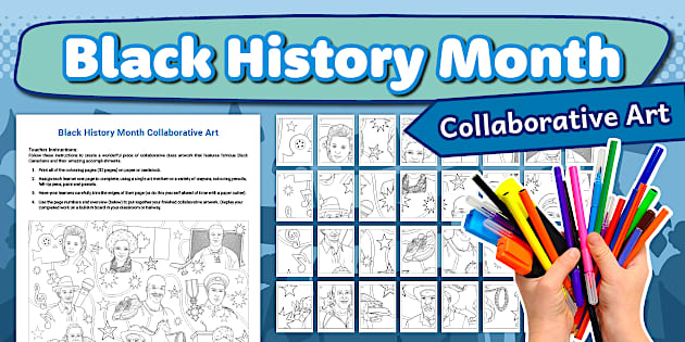 Black History Month: Primary Collaborative Art Activity