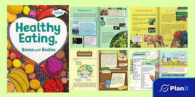 Year 3 Healthy Eating, Bones and Bodies eBook - Twinkl