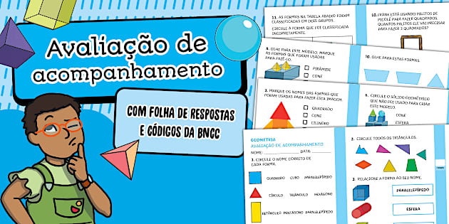 Avaliação diagnóstica de Matemática para 1º ano- Geometria