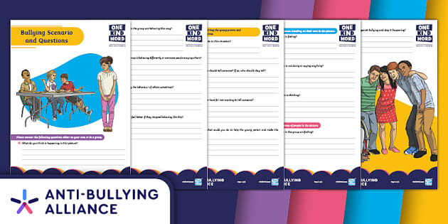 FREE! - Anti-Bullying Week: Bullying Scenario Questions Booklet