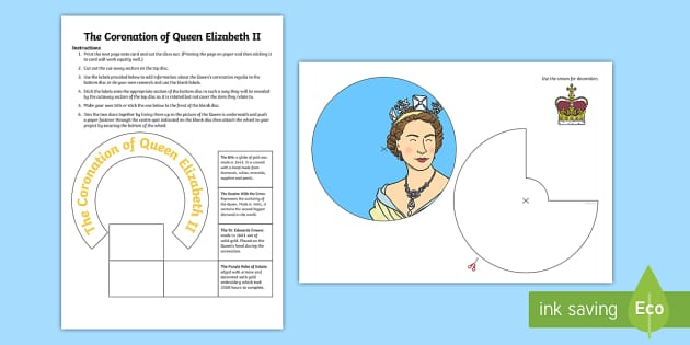 The Coronation of Queen Elizabeth II Paper Wheel