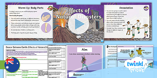 Move PE Year 3 Dance: Extreme Earth Lesson 5: Effects of Natural Disasters