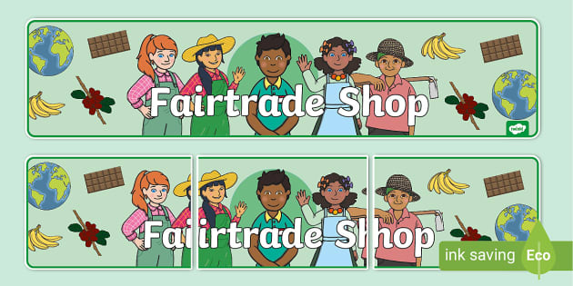 Fairtrade Shop Display Banner