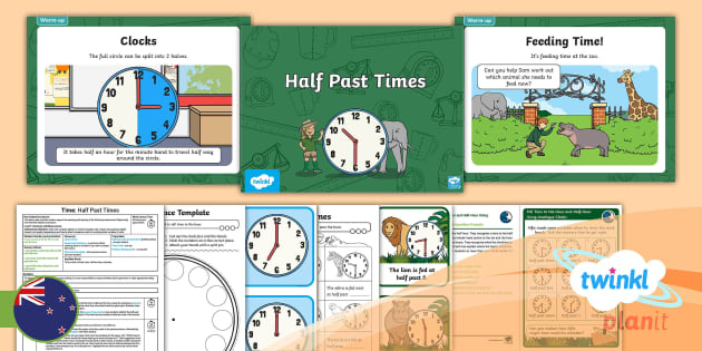 Level 1 Time: Tell Time to the Hour and Half-Hour Using Analogue Clocks ...