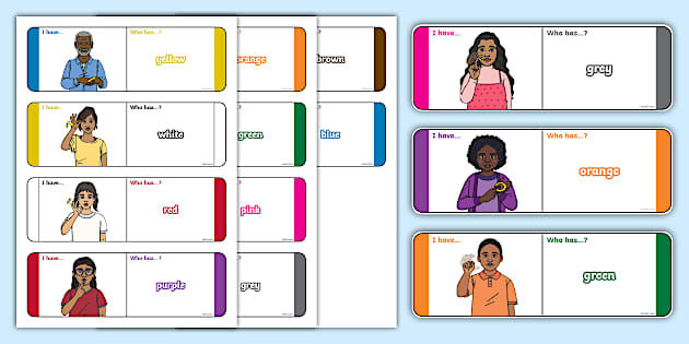 NZSL Colours Loopy (teacher made) - Twinkl